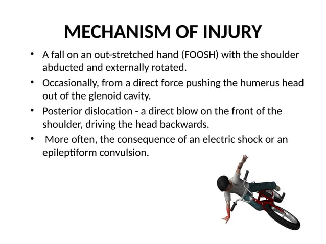 Dislocation of major joints ( Shoulder , hip and knee) | PPTX