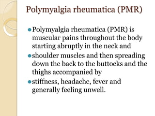 jointdisorders-inflammatory, metabolic and mechanical | PPTX