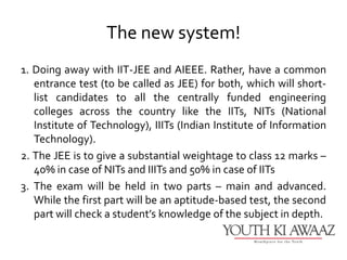 Joint entrance exam - the confusion prevails | PPT