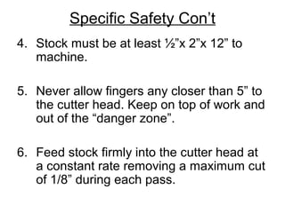 Jointer safety | PPT