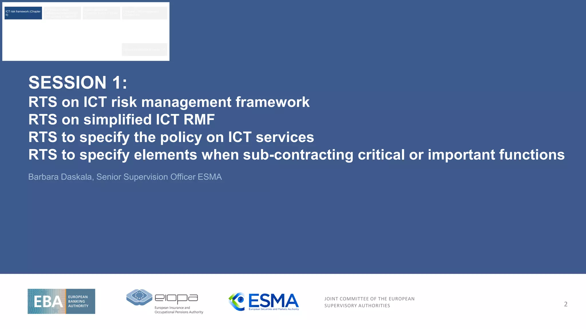 ICT Risk Management and ICT third party risk Objectives | PPT