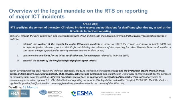 ICT Risk Management and ICT third party risk Objectives | PPT