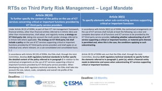 ICT Risk Management and ICT third party risk Objectives | PDF
