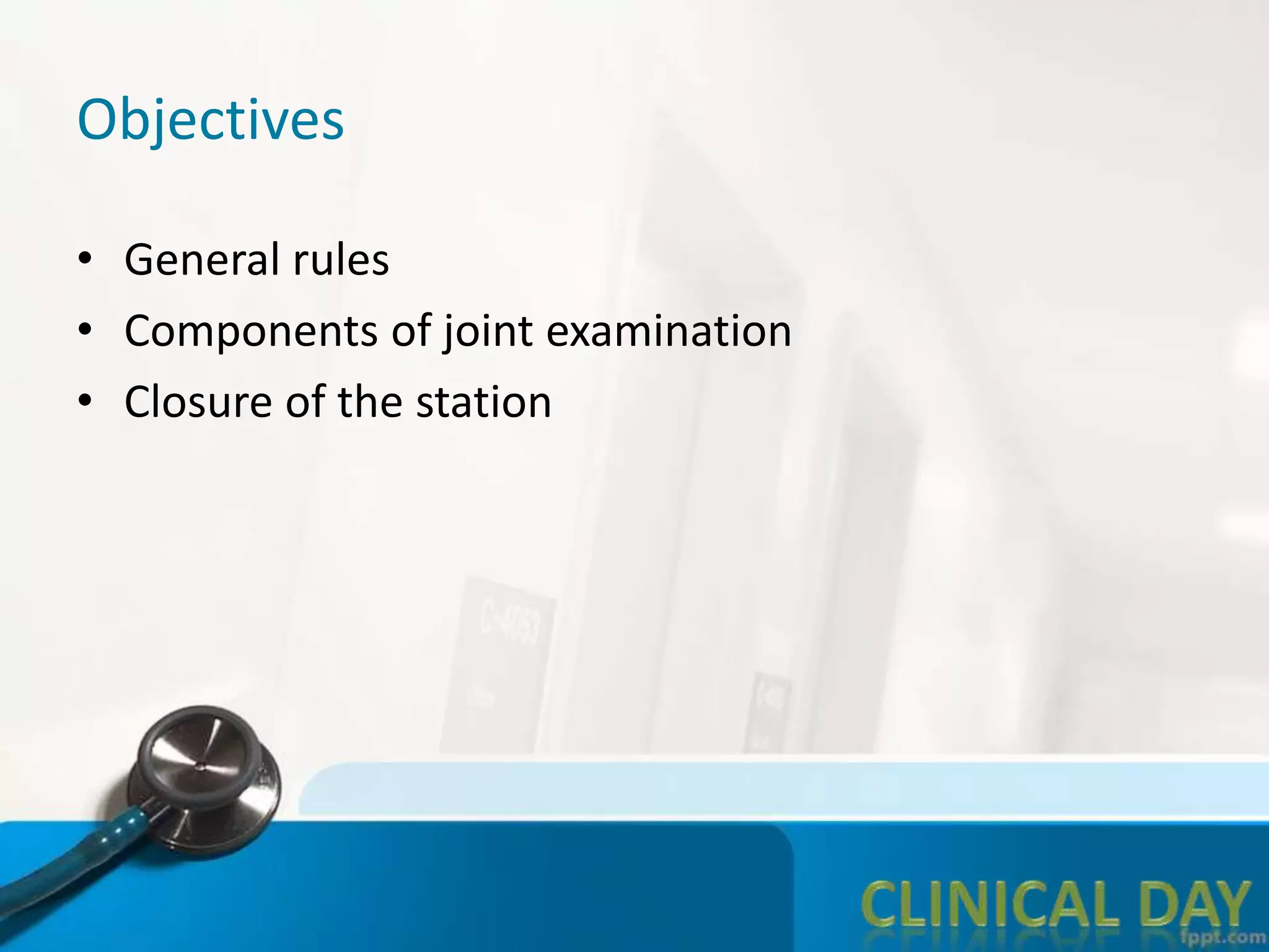 Joint examination | PPTX