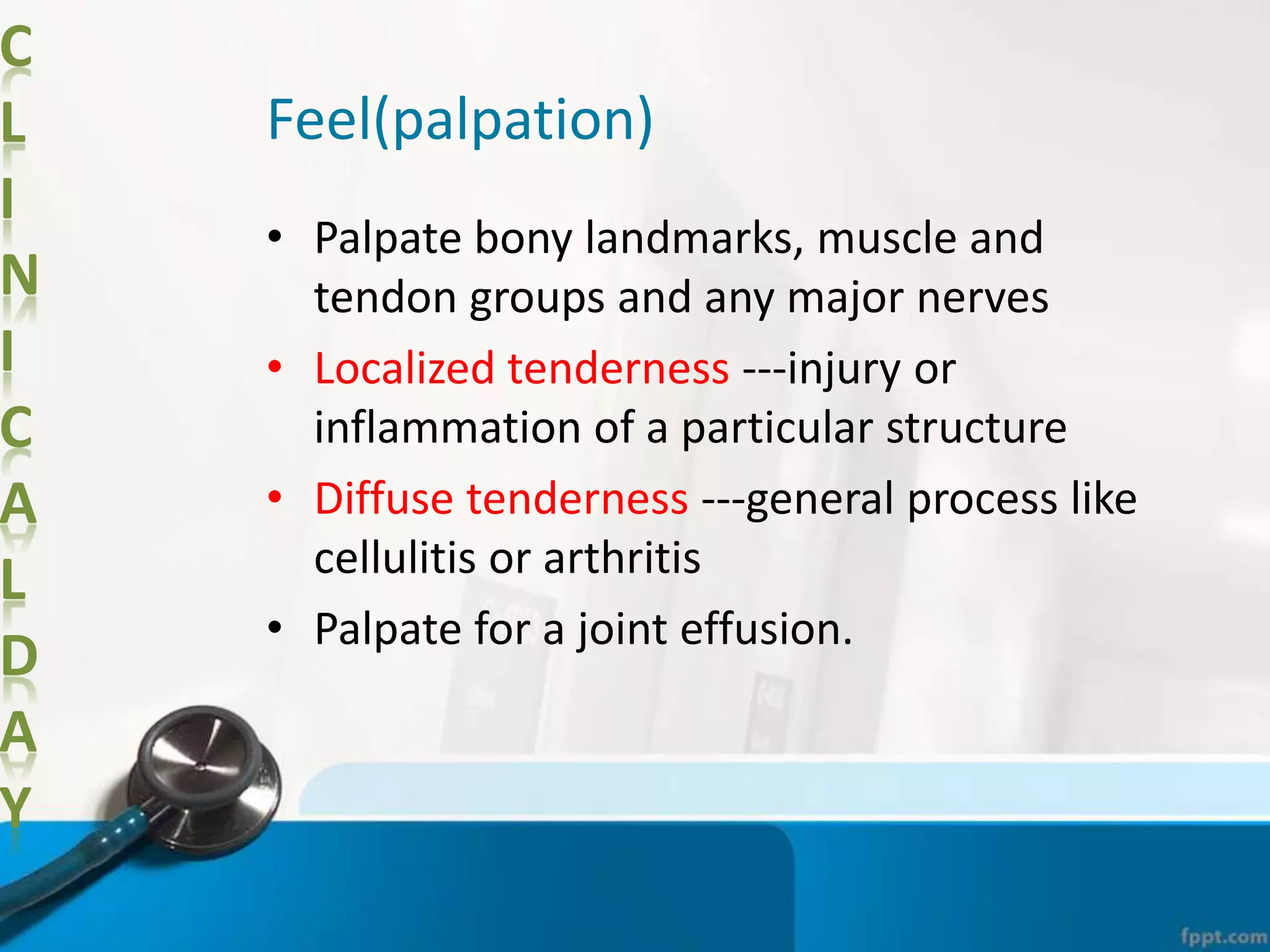 Joint examination | PPTX