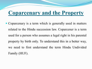 Joint Family and Coparcenary | PDF