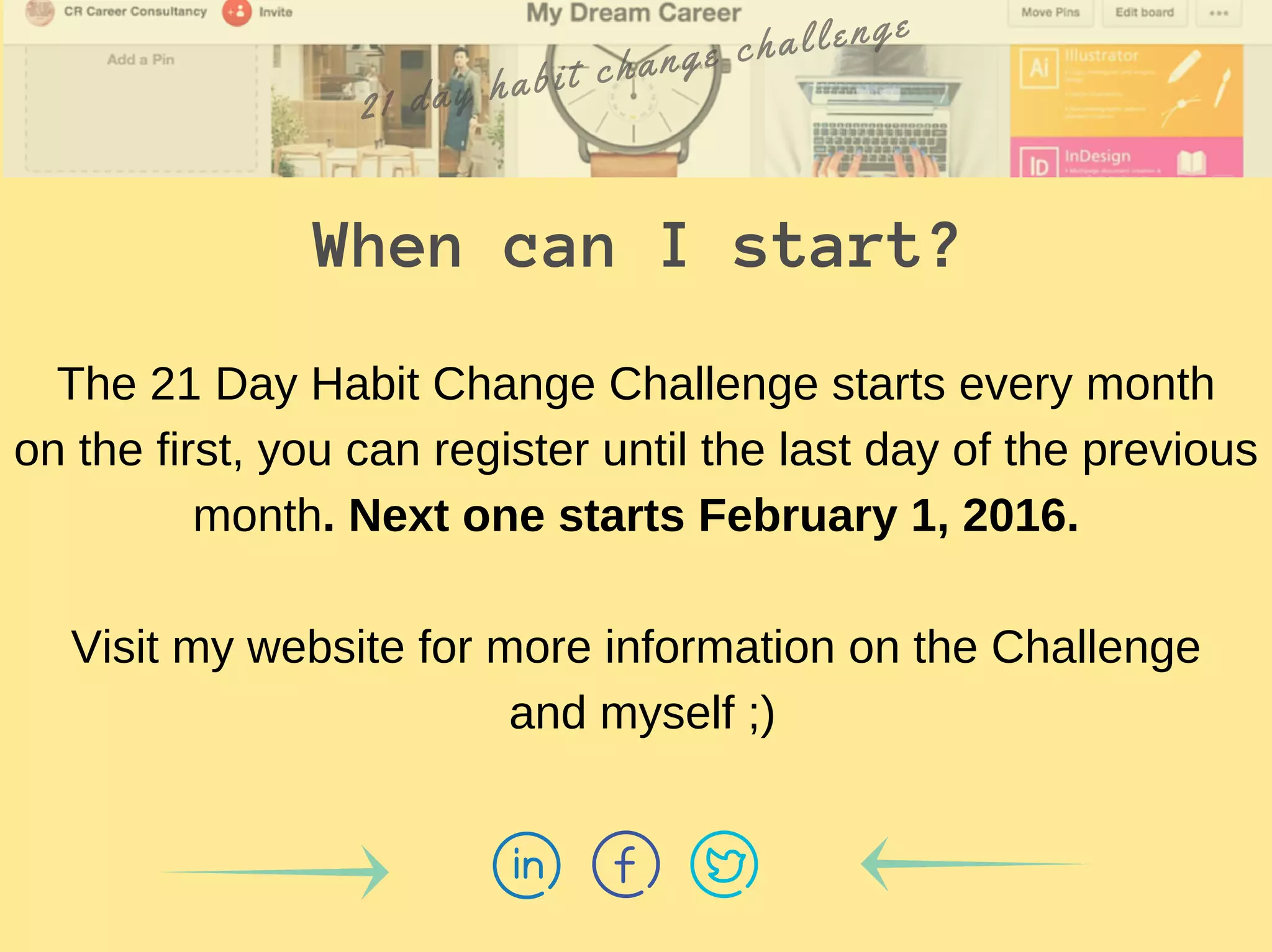 Join the 21 day habit change challenge! | PDF