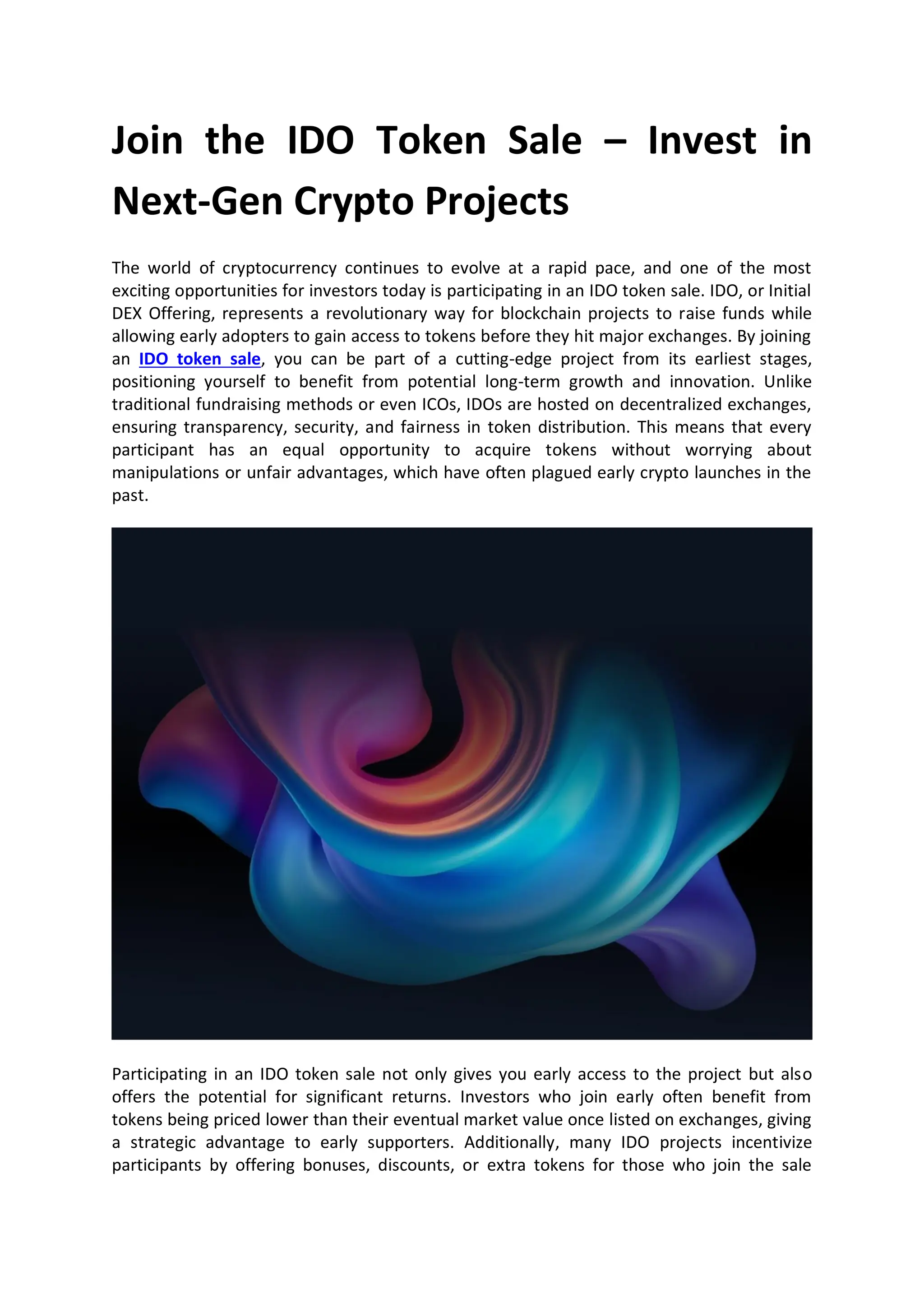 Join the IDO Token Sale – Invest in Next-Gen Crypto Projects.pdf