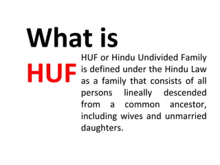 Joint hindu family business account | PPT