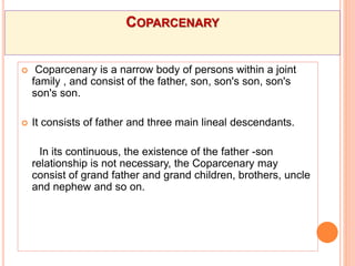 Joint hindu family | PPTX