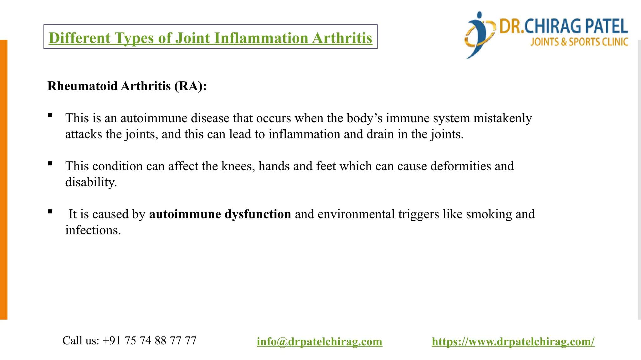 Joint Inflammation Arthritis Types and Treatment.pptx