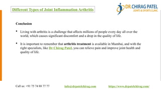 Joint Inflammation Arthritis Types and Treatment.pptx