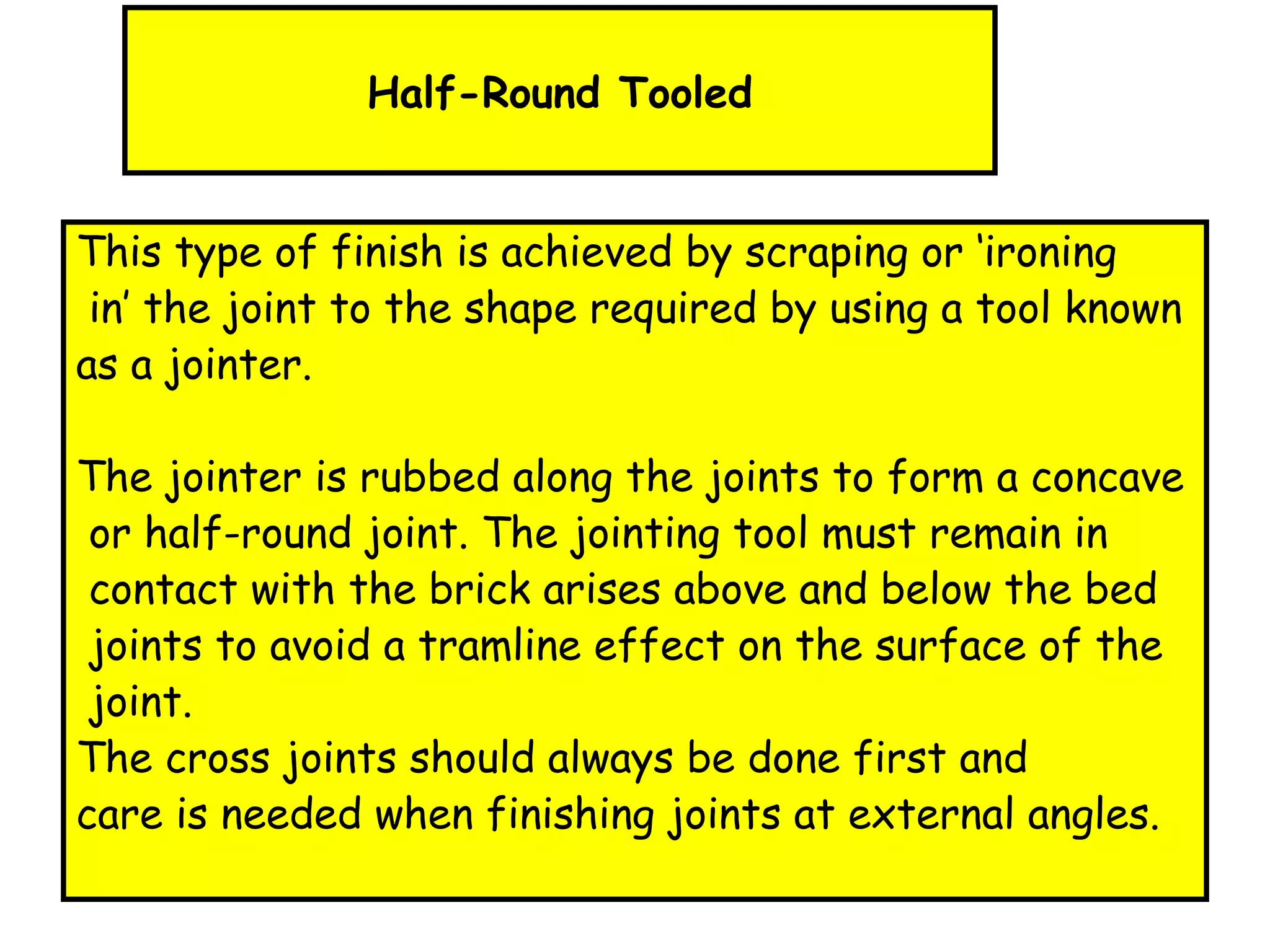 Jointing & Pointing Brick & Blockwork | PPT