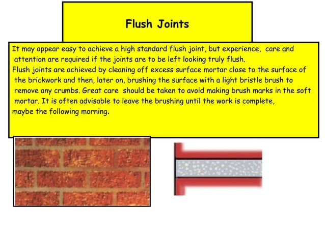 Jointing & Pointing Brick & Blockwork | PPT | Woodworking | Arts and Crafts