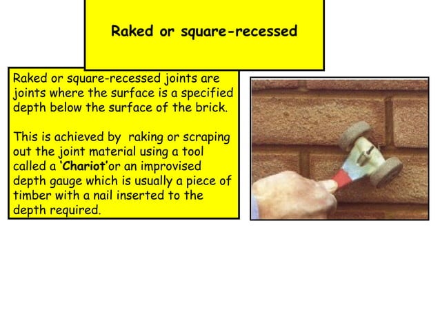Jointing & Pointing Brick & Blockwork | PPT | Woodworking | Arts and Crafts