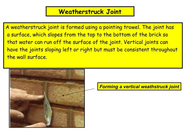 Jointing & Pointing Brick & Blockwork | PPT | Woodworking | Arts and Crafts