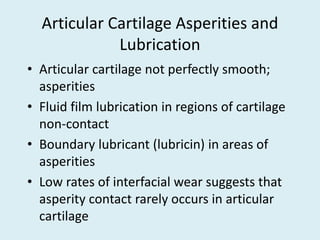 Joint lubrication by dr debasis mukherjee | PPTX