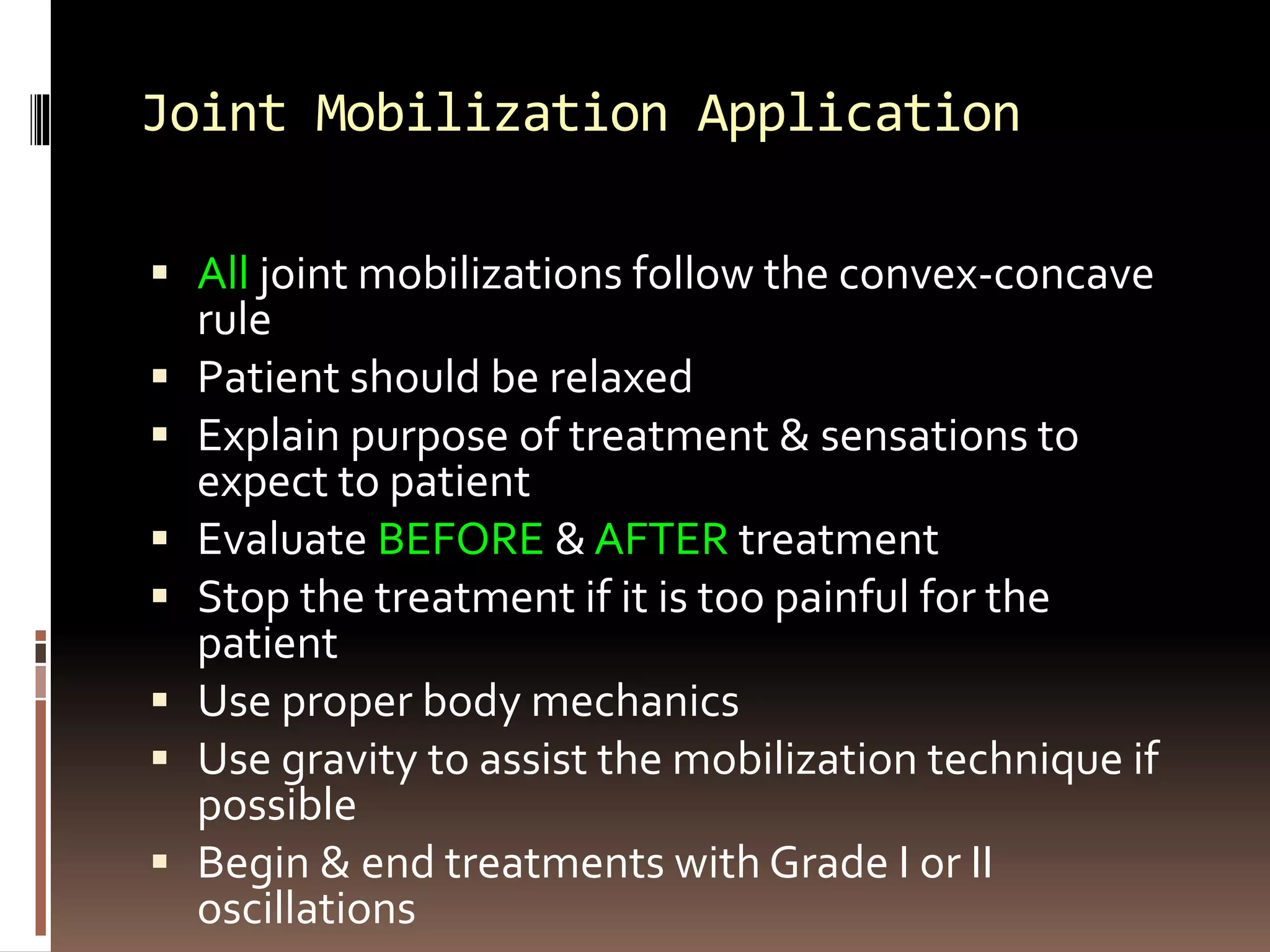 Joint mobilization | PPT