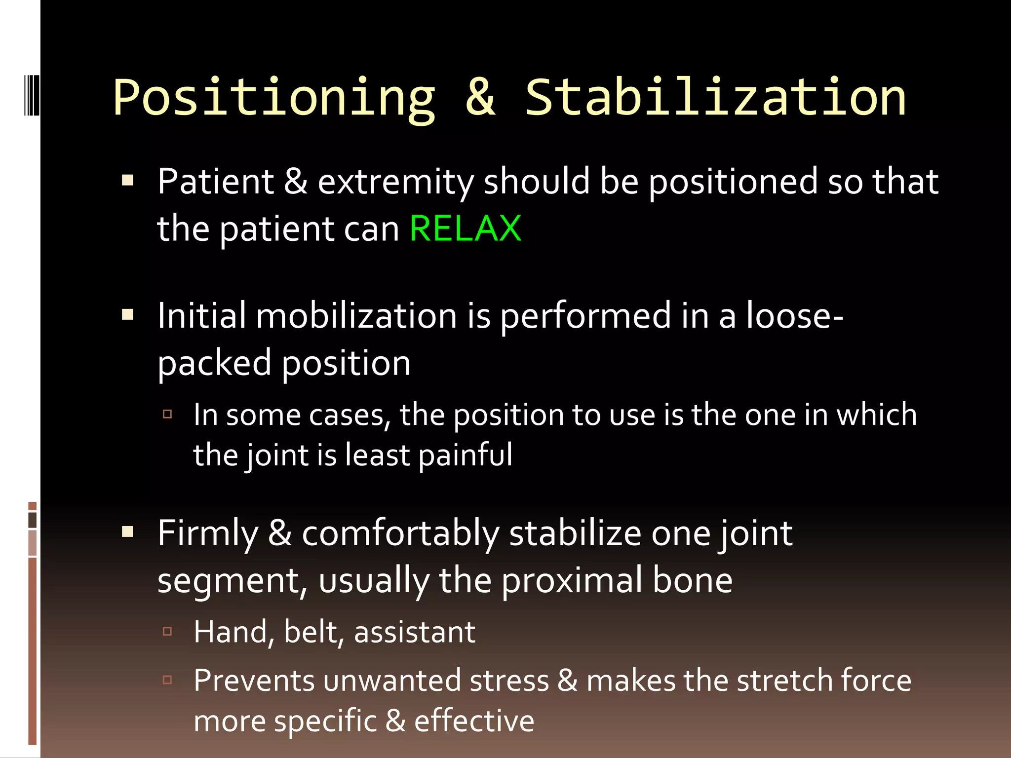 Joint mobilization | PPT