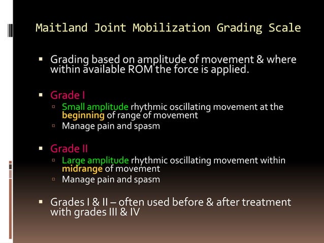 Joint mobilization | PPT | Physical Therapy | Wellness