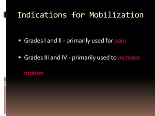 Joint mobilization | PPT