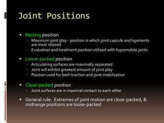 Joint mobilization | PPT