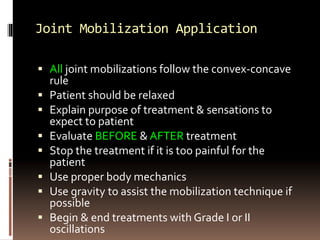 Joint mobilization | PPT