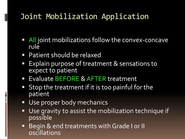 Joint mobilization | PPT | Physical Therapy | Wellness