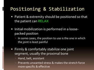 Joint mobilization | PPT