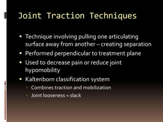 Joint mobilization | PPT