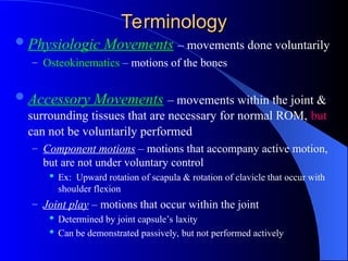 Joint mobilization techniques for physiotherapy students | PPT