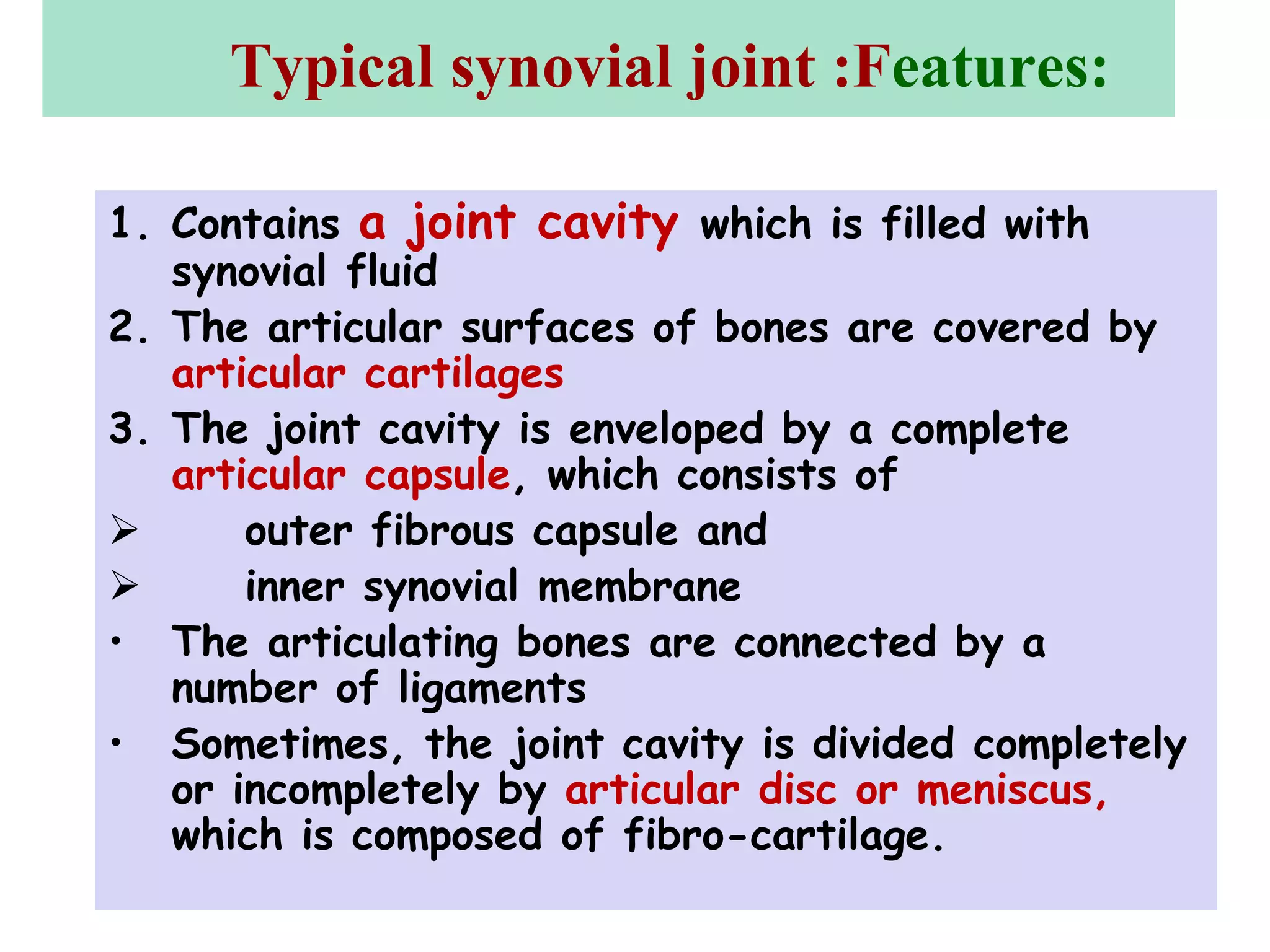 Joint simple description with radiology | PPTX