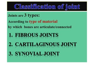 Joint simple description with radiology | PPTX