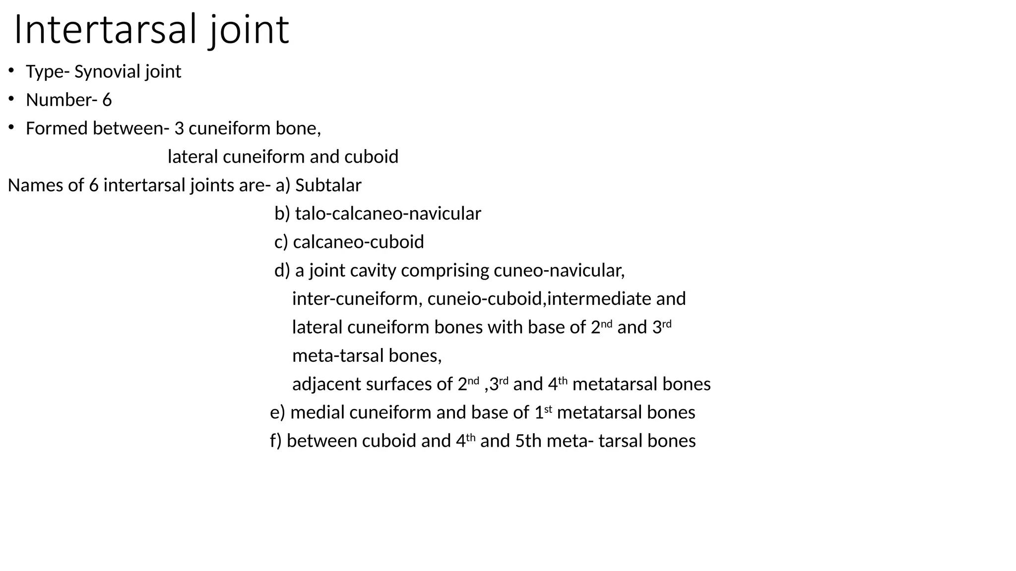 Human anatomy, joints of foot in human anatomy | PPTX