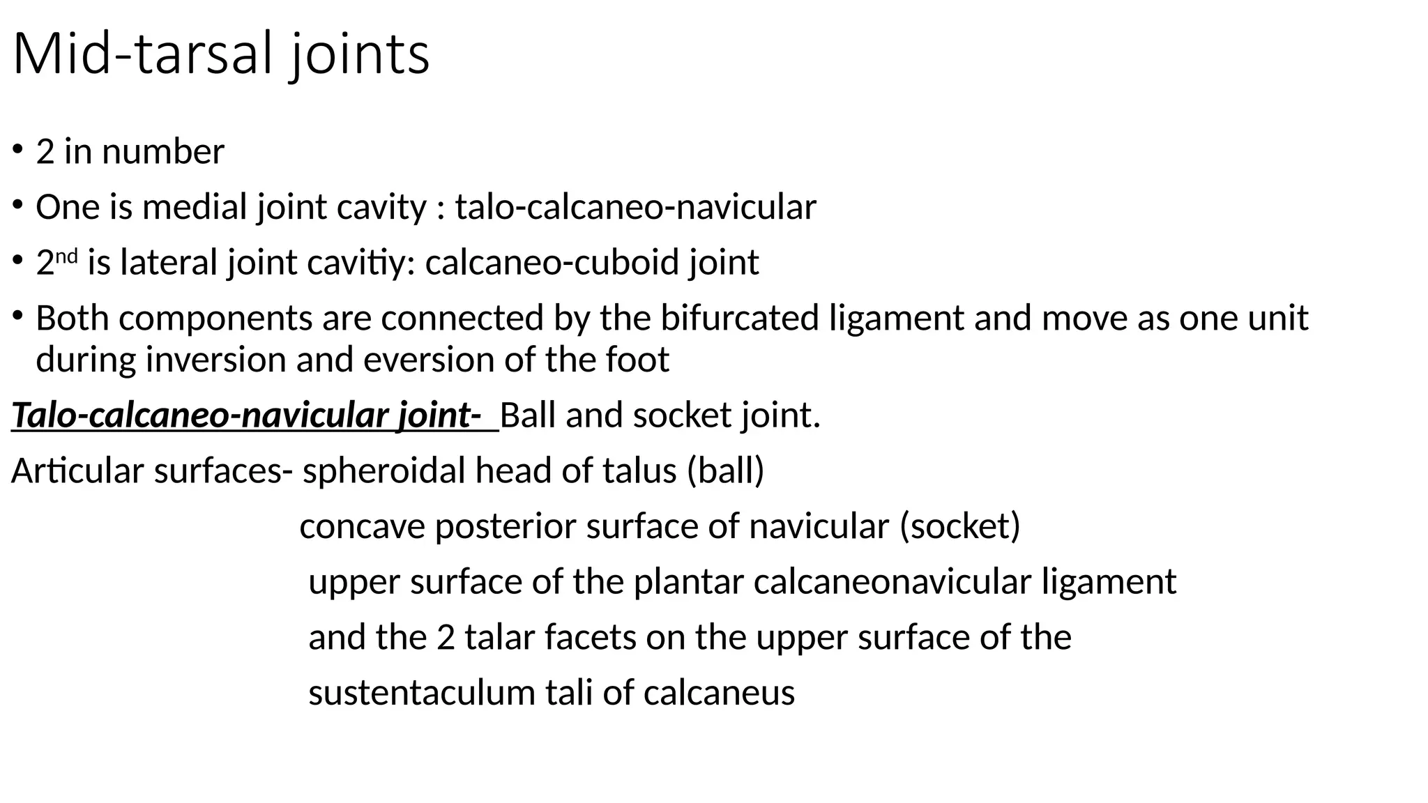 Human anatomy, joints of foot in human anatomy | PPTX