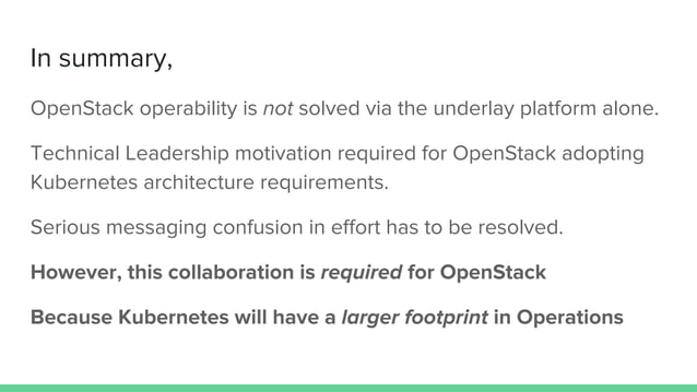 Joint OpenStack Kubernetes Environment (March 17 update) | PPT