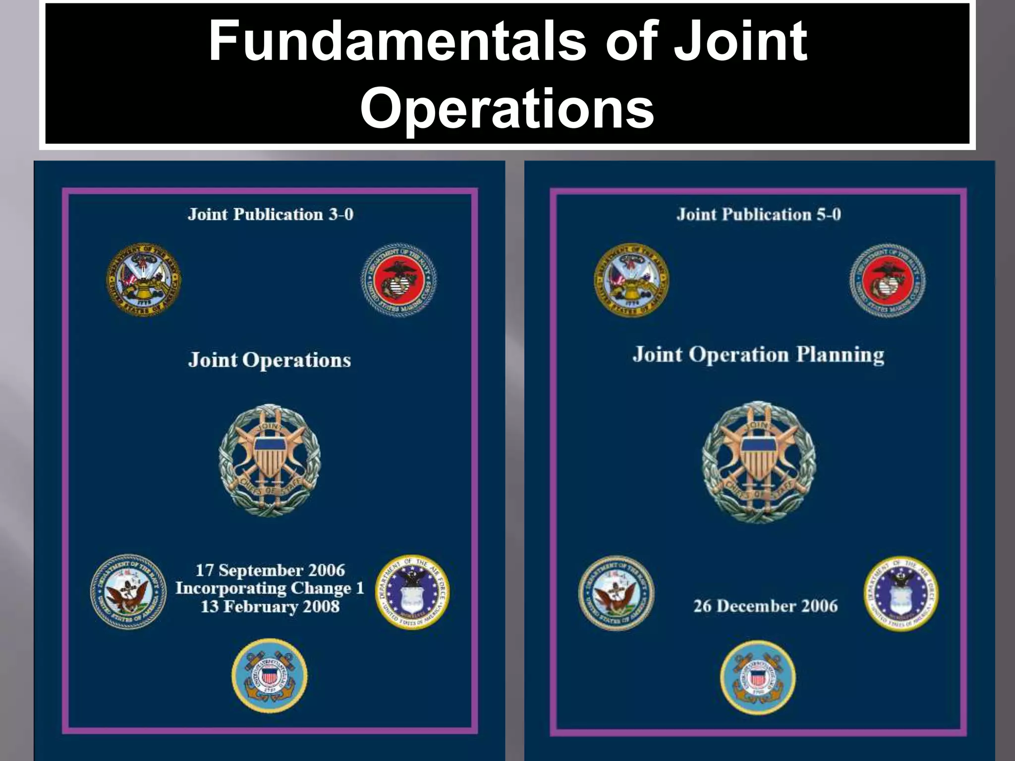 Joint operations | PPTX