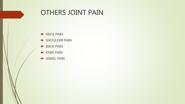 Joint pain | PPTX