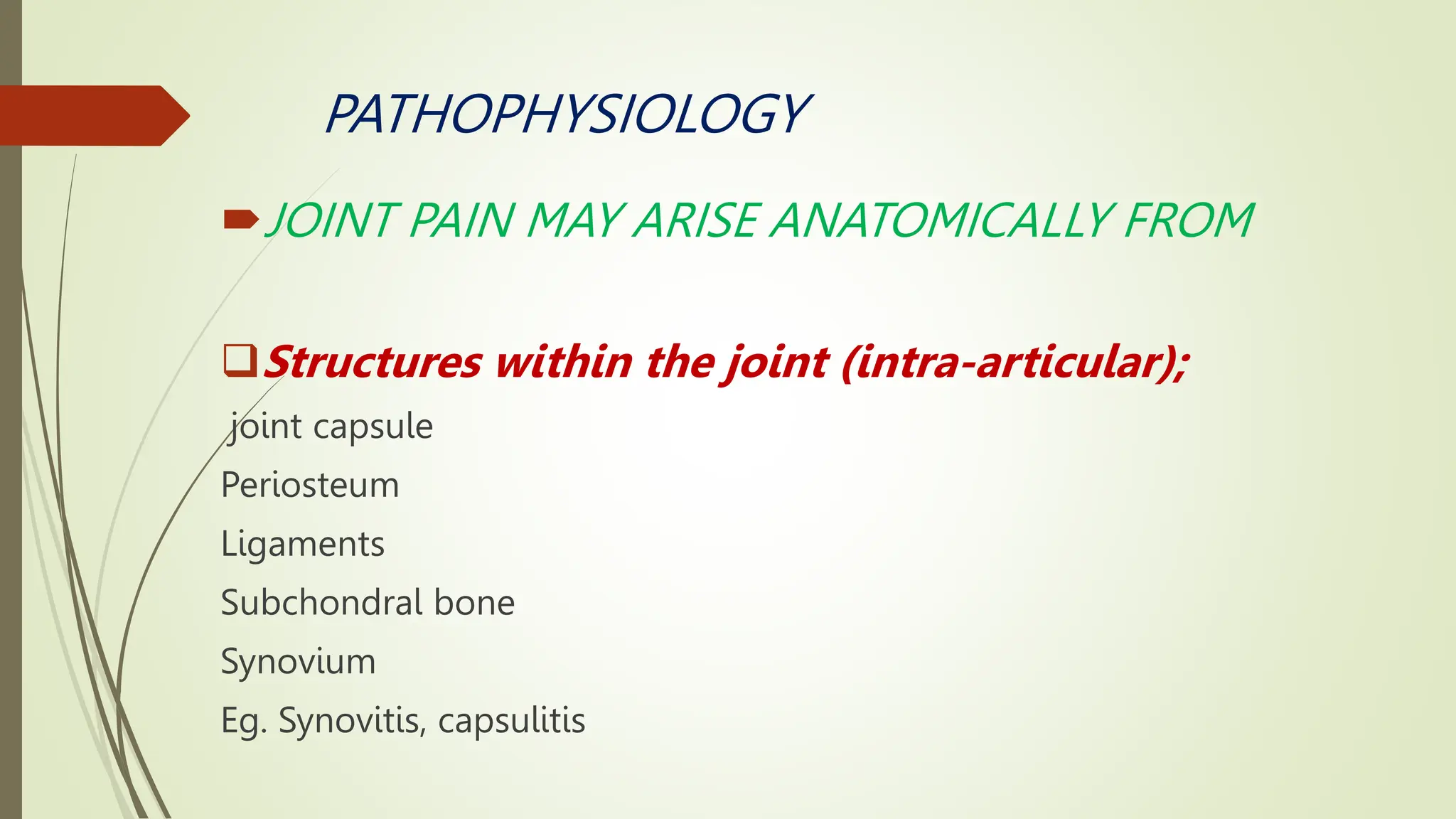 Joint pain and it's management .pptx