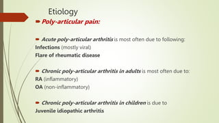 Joint pain and it's management .pptx