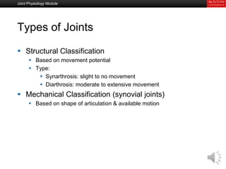 Joint physiology module | PPSX