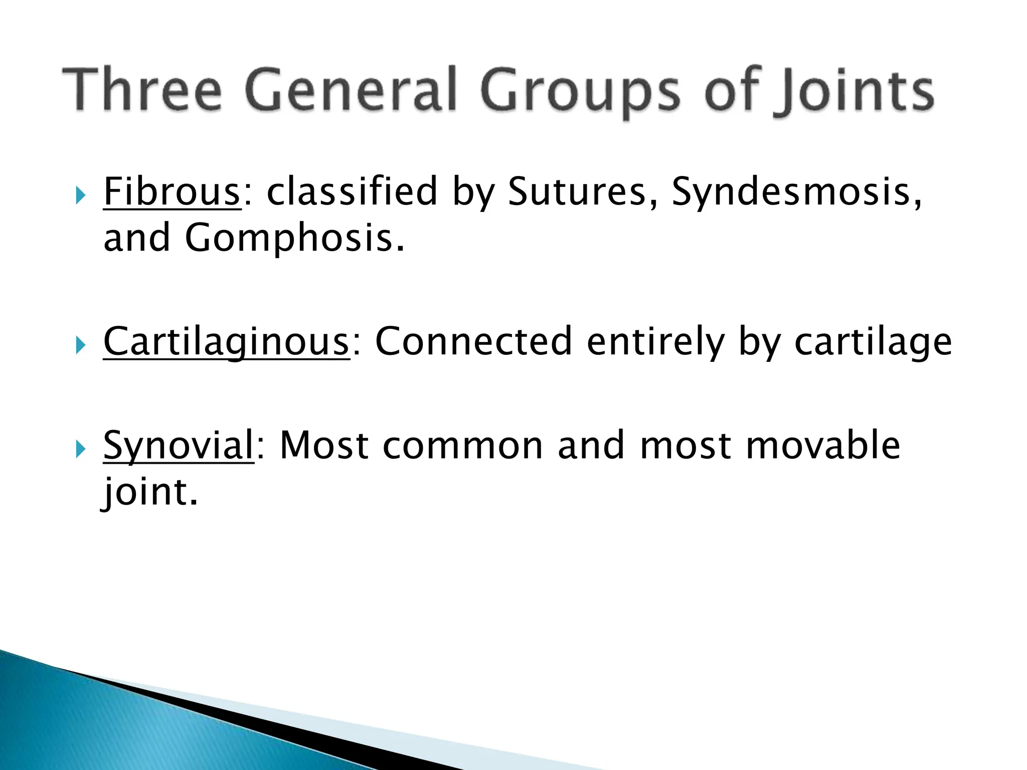 Unit V: The Joints Anatomy & physiology | PPT