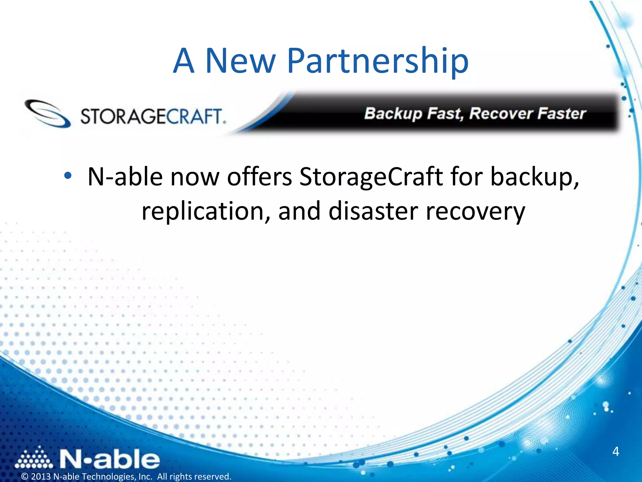 Backup Manager - StorageCraft from N-able | PPT