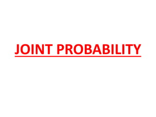 Joint probability | PPTX