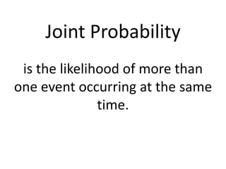 Joint probability | PPTX