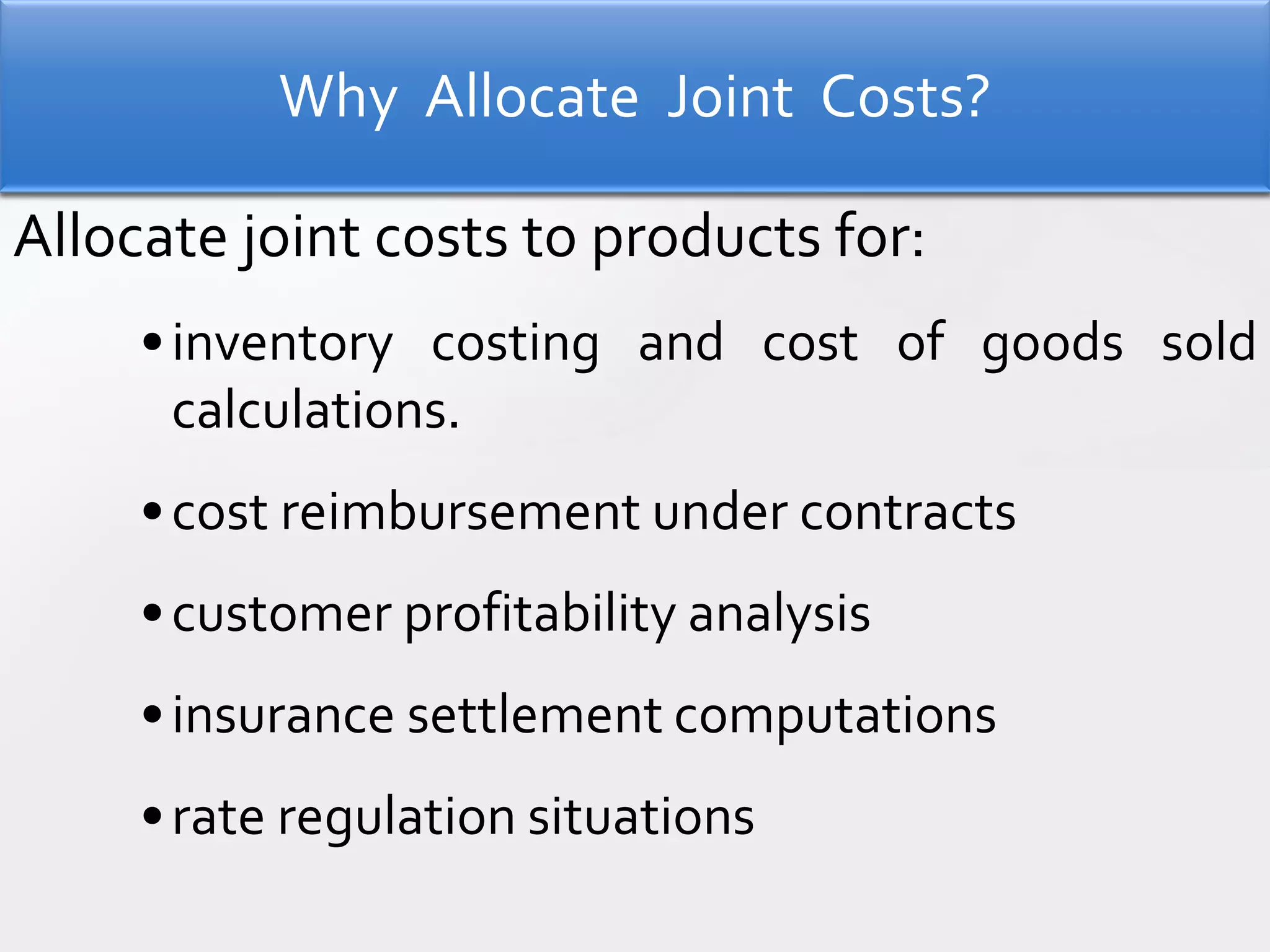 Joint product and by product costing | PDF