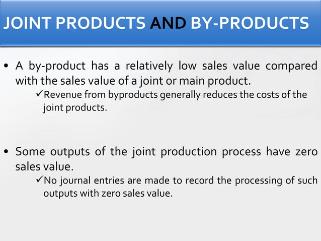 Joint product and by product costing | PDF | Business and Finance