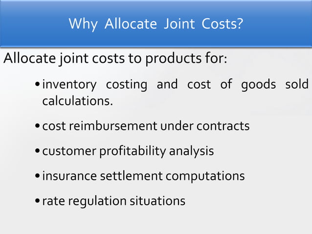 Joint product and by product costing | PDF | Business and Finance