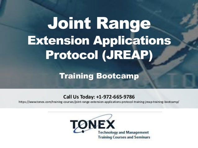 Joint Range Extension Applications Protocol Jreap Training