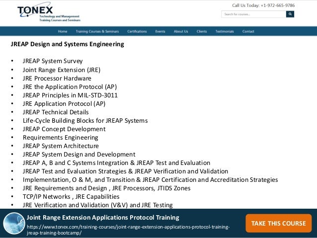Joint Range Extension Applications Protocol Jreap Training